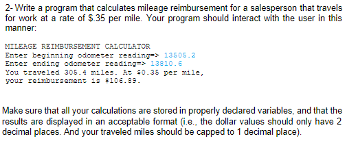 Solved OBJECTIVE: problem input/output, arithmetic | Chegg.com