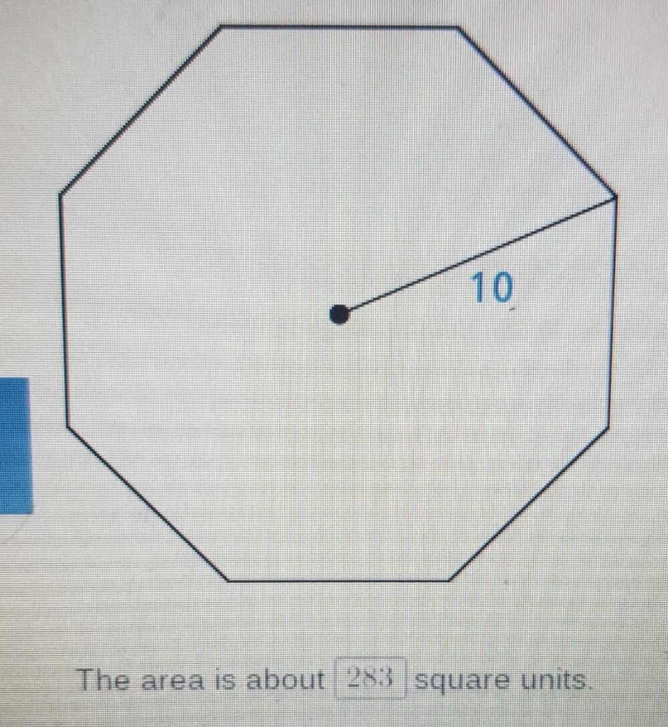 Solved Find the area of the regular polygon. Round to the | Chegg.com