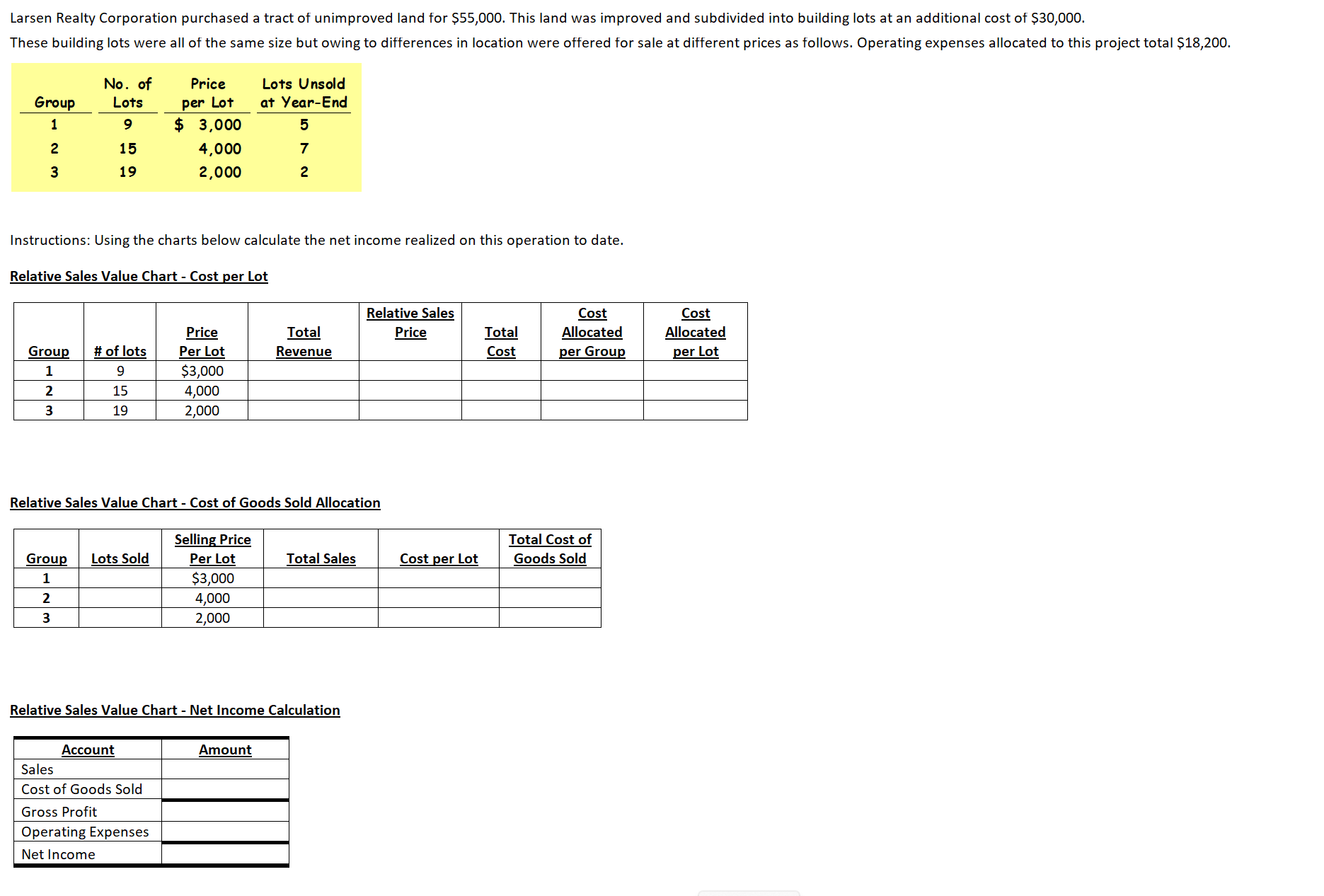 Solved Instructions: Using the charts below calculate the | Chegg.com
