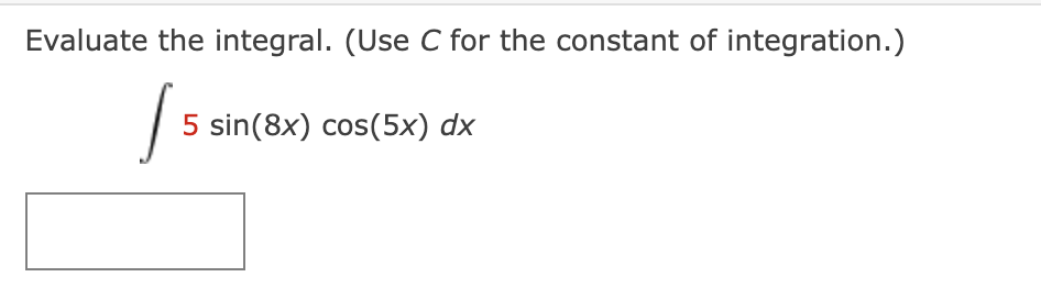 Solved Evaluate the integral. (Use C ﻿for the constant of | Chegg.com