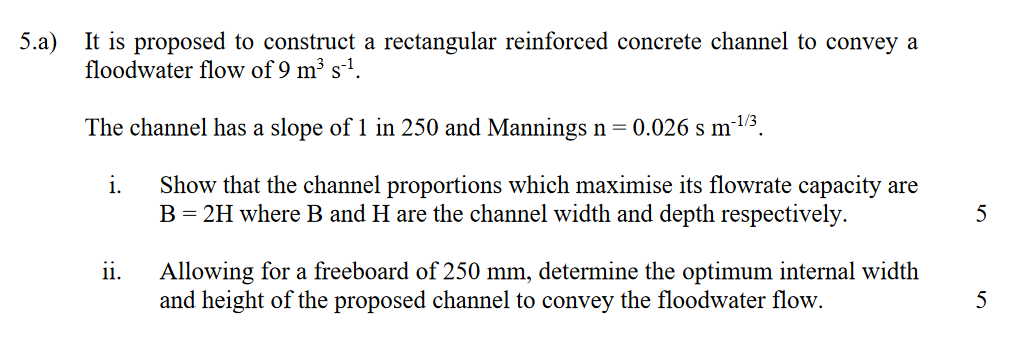 a) It is proposed to construct a rectangular | Chegg.com