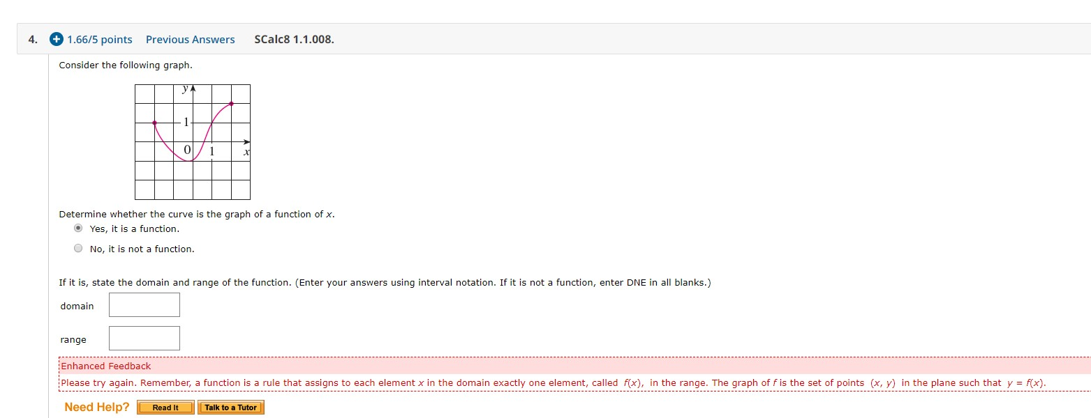 Solved 4. + 1.66/5 points Previous Answers Calc8 1.1.008. | Chegg.com
