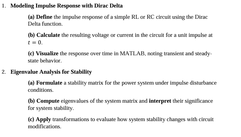 Solved 1. ﻿Modeling Impulse Response with Dirac Delta(a) | Chegg.com