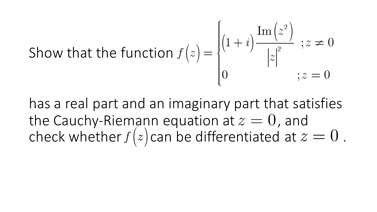 Solved Show that the function | Chegg.com