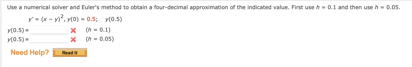 Solved Use a numerical solver and Euler's method to obtain a | Chegg.com