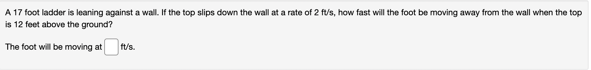 Solved A 17 foot ladder is leaning against a wall. If the | Chegg.com