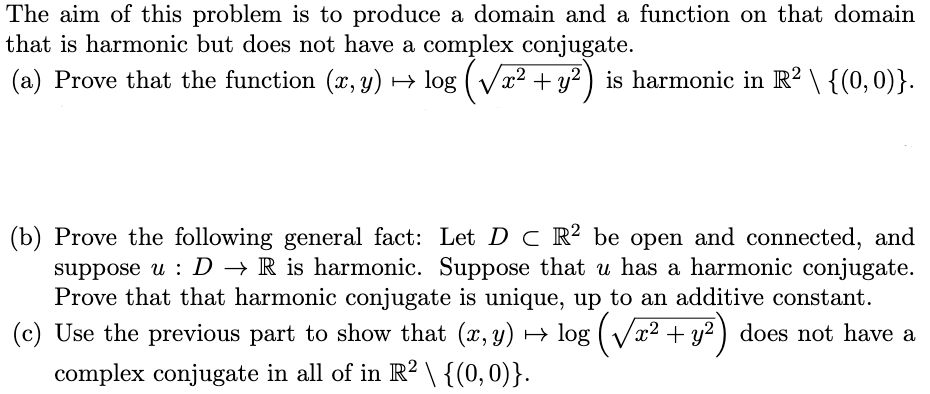Solved The aim of this problem is to produce a domain and a | Chegg.com