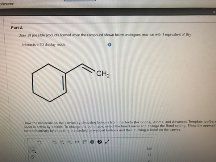 Solved ohexene Part A Draw all possible products formed when | Chegg.com