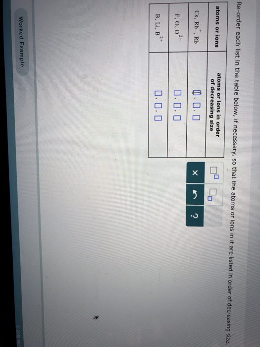 Solved Re-order each list in the table below, if necessary, | Chegg.com