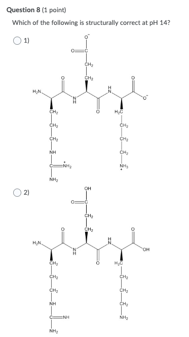 Solved At pH 11, which of the following is the predominant | Chegg.com