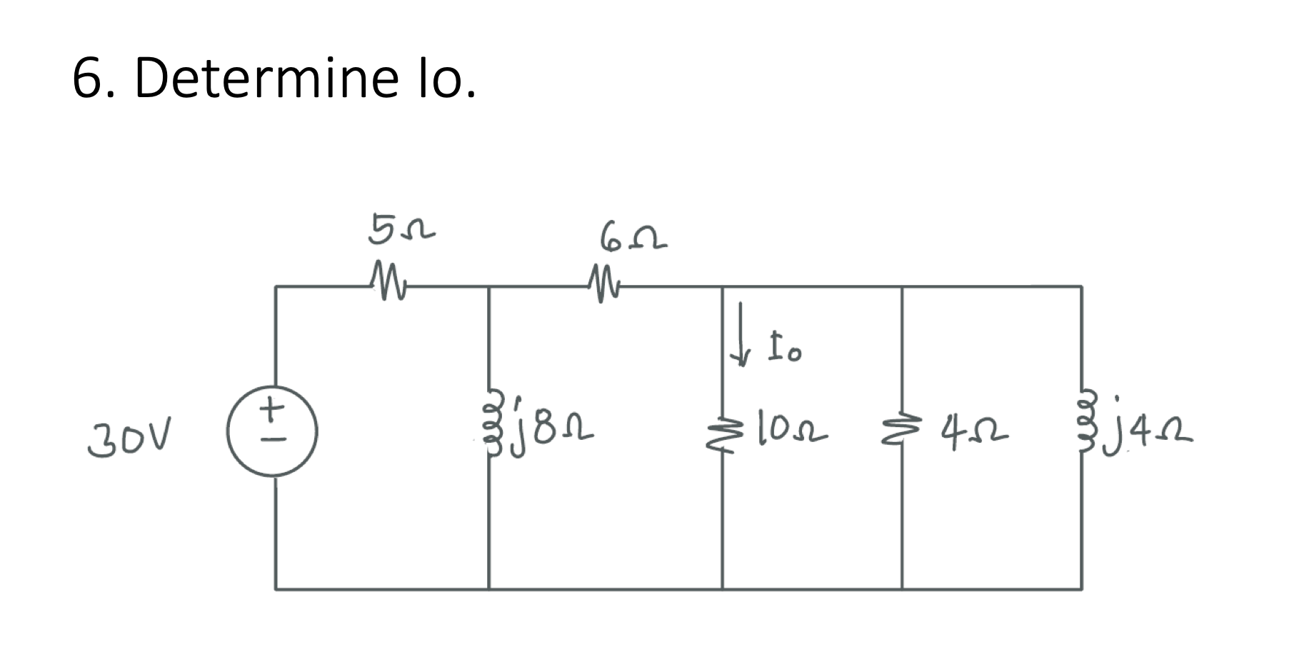 Solved 6. Determine Io. | Chegg.com