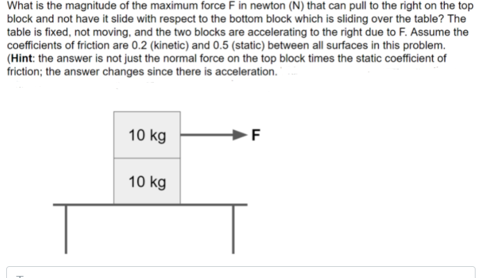 Solved What is the magnitude of the maximum force F in | Chegg.com