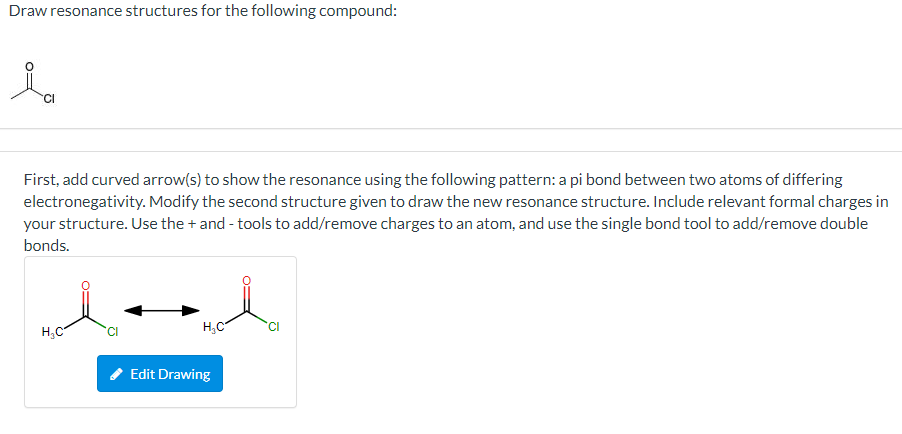 Solved Draw resonance structures for the following compound: | Chegg.com