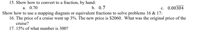 Solved Show how to convert to a fraction, by | Chegg.com
