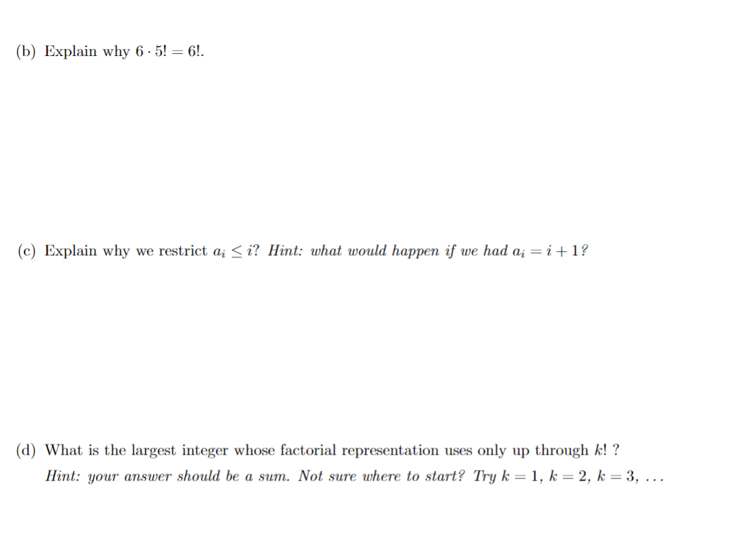 Solved Any positive integer n can be written in the form n = | Chegg.com