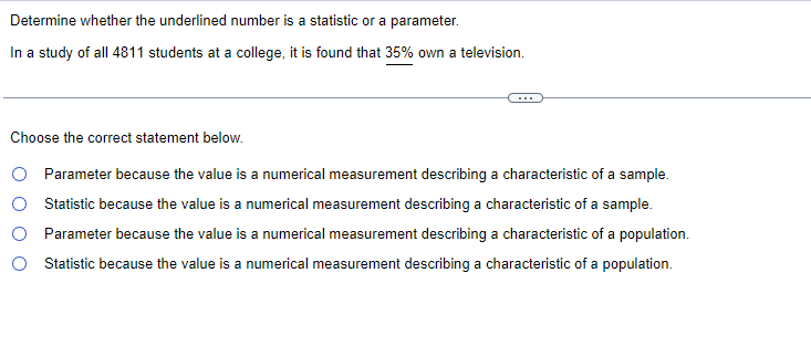 Solved Determine whether the underlined number is a | Chegg.com