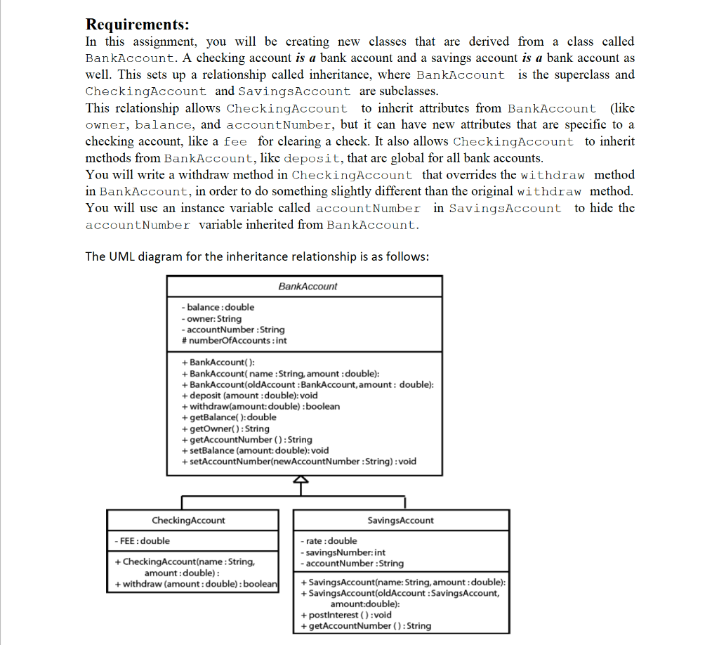 Solved Task 2 Creating A Second Subclass 1 Create A