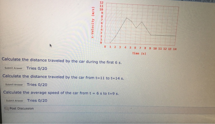 Solved 12 10 9 01234567ข91011121314 Tise (s) Calculate the | Chegg.com