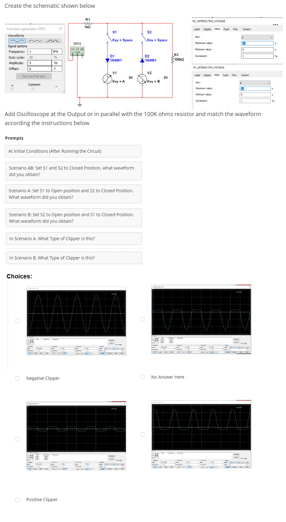 Solved Create the schematic shown below | Chegg.com