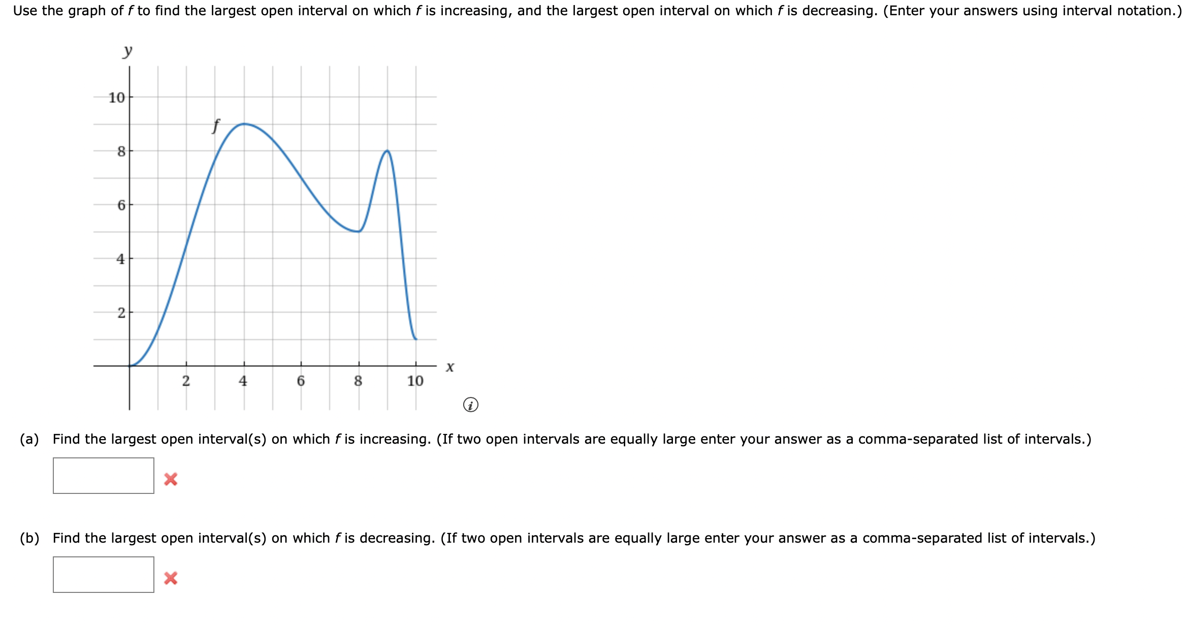 Solved (a) Find the largest open interval(s) on which f is | Chegg.com Solved (a) Find the largest open interval(s) on which f is | Chegg.com