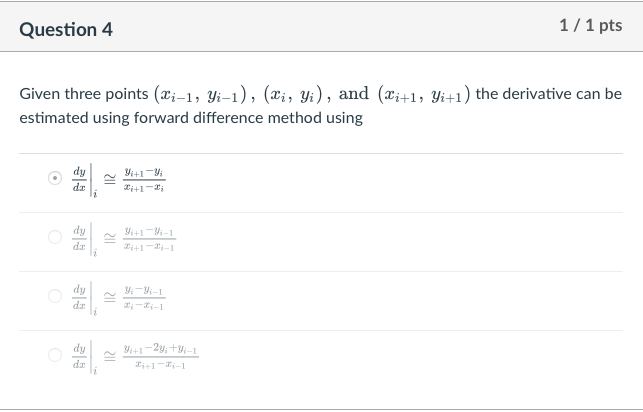 Solved I need the Central difference method and the Backward | Chegg.com