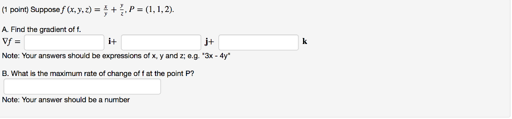 Solved (1 point) Supposef(x,xd = p = 0.1, 2). A. Find the | Chegg.com