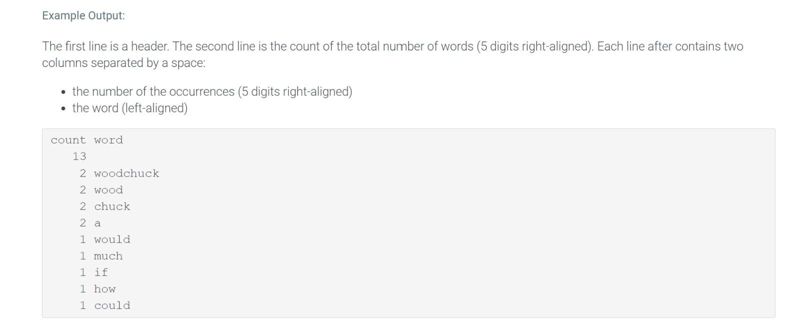 Solved This program should: . • Count the number of word | Chegg.com