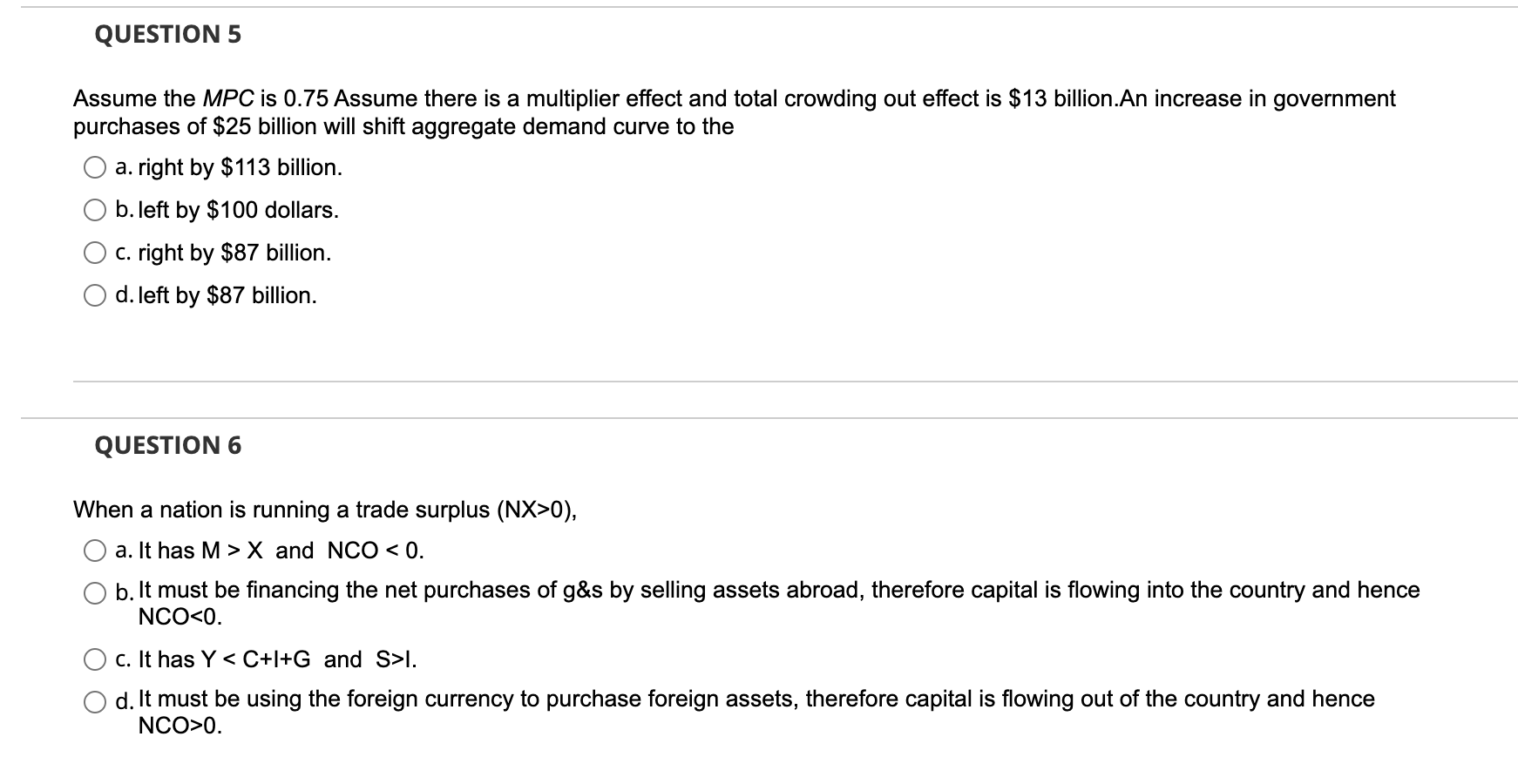 Solved If U.S. net exports are negative, then net capital | Chegg.com