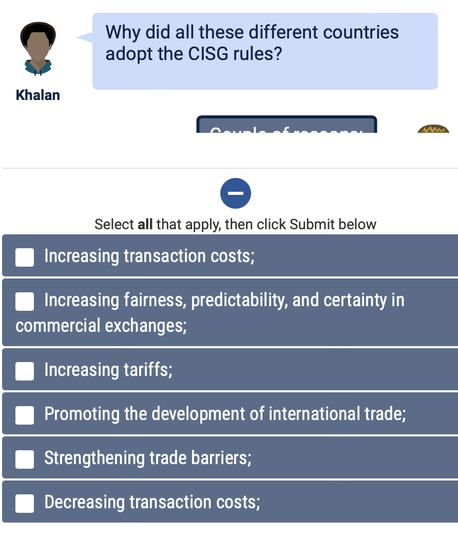 Solved Why did all these different countries adopt the CISG | Chegg.com