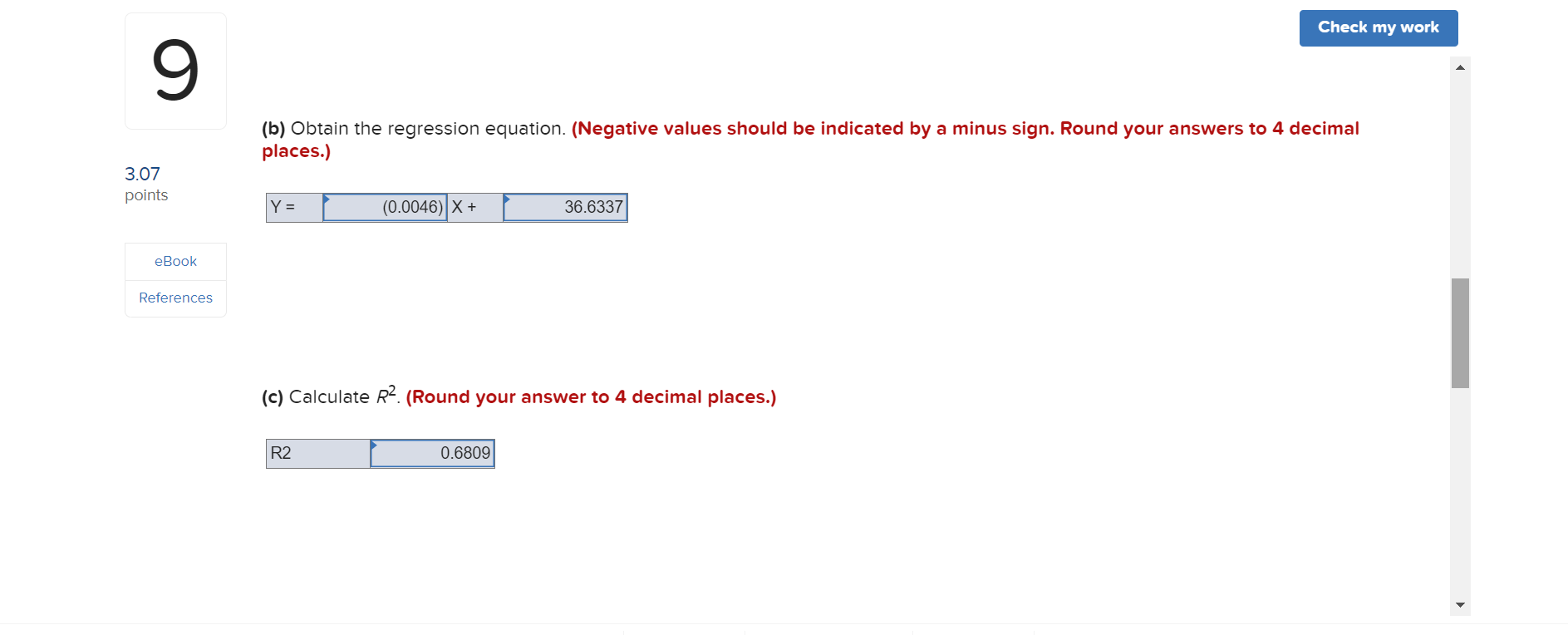 Solved Check My Work 9 Using Data Set G Answer The 7815