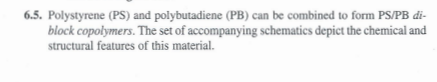 6.5. Polystyrene (PS) and polybutadiene (PB) can be | Chegg.com