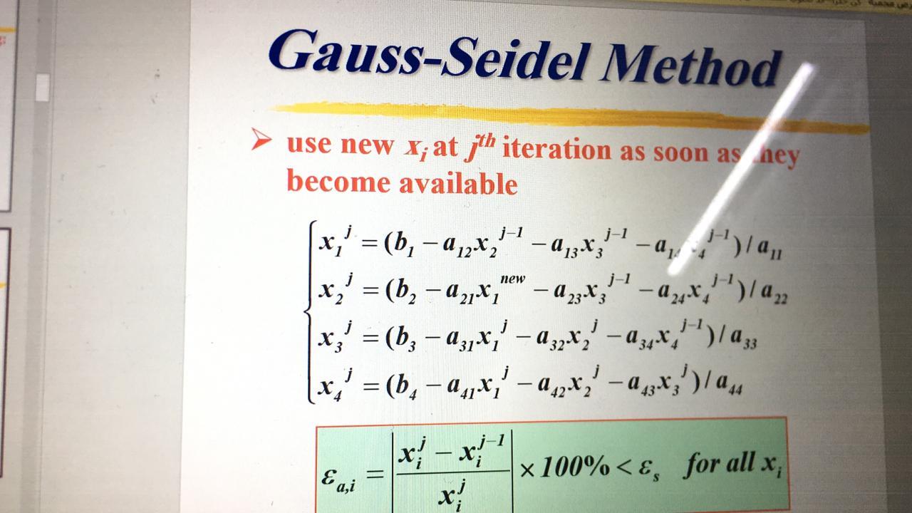 Solved Apply Gauss-Seidel method on the following system of | Chegg.com