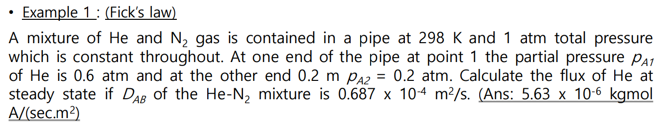 Solved A mixture of He and N2 gas is contained in a pipe at | Chegg.com