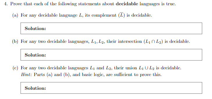 Solved 4. Prove that each of the following statements about | Chegg.com