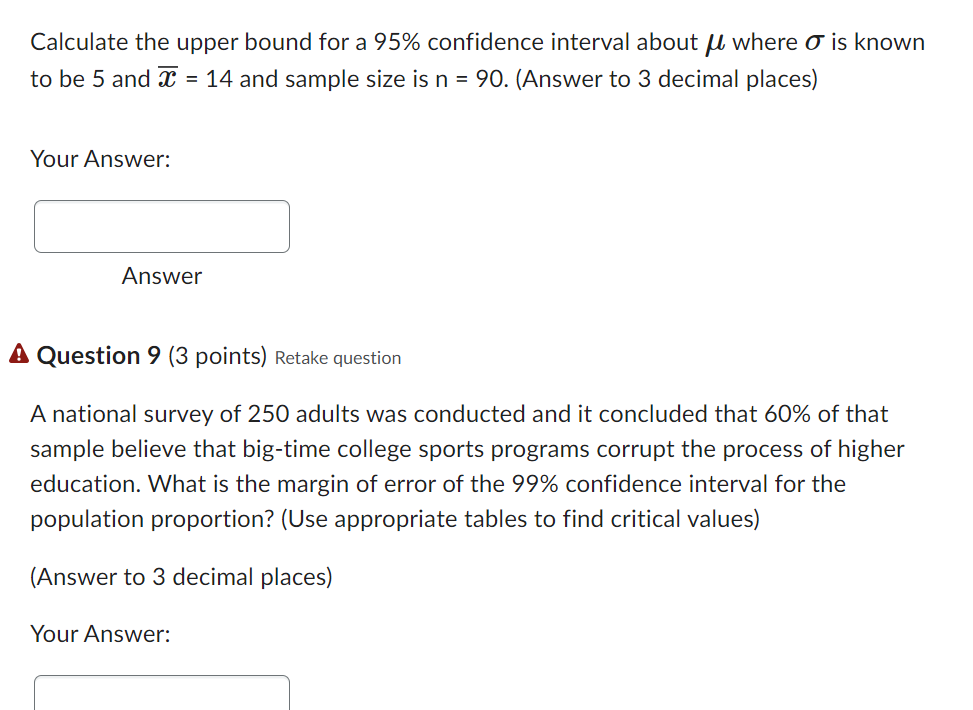 Solved Question 10 (3 points) Retake question Calculate the | Chegg.com