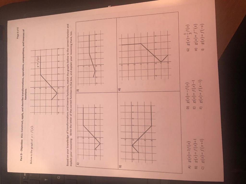 Solved Page 6 ot в Part D- Objective: #11: Construct, apply, | Chegg.com