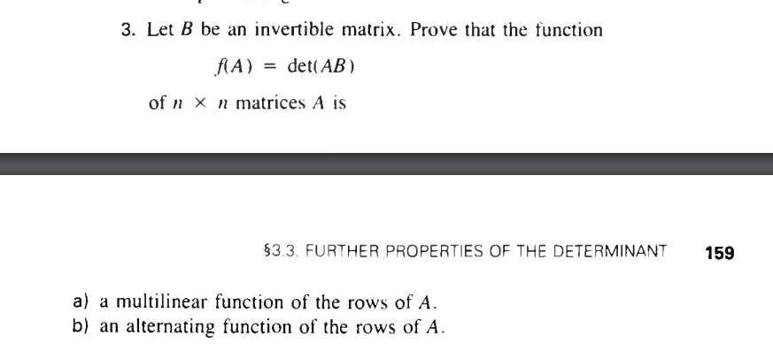 Solved Let B ﻿be an invertible matrix. Prove that the | Chegg.com