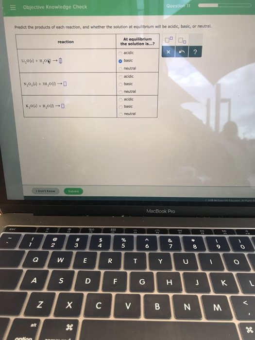 Solved Objective Knowledge Check Predict the products of | Chegg.com