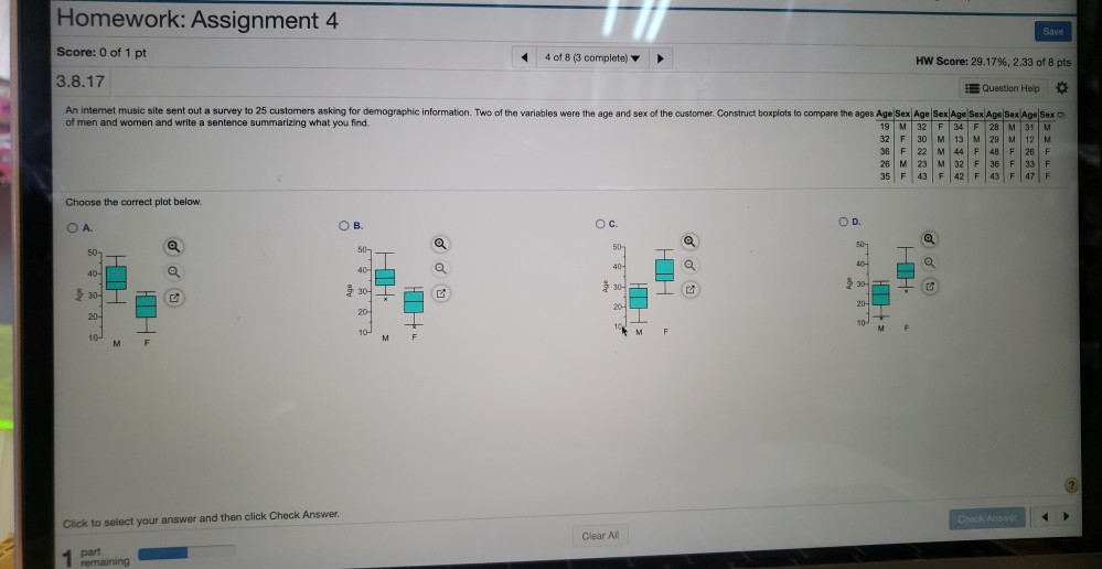 Solved Save Homework Assignment 4 Score 0 Of 1 Pt 3 8 17 4