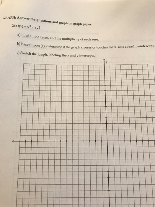 Solved GRAPH: Answer the questions and graph on graph paper. | Chegg.com