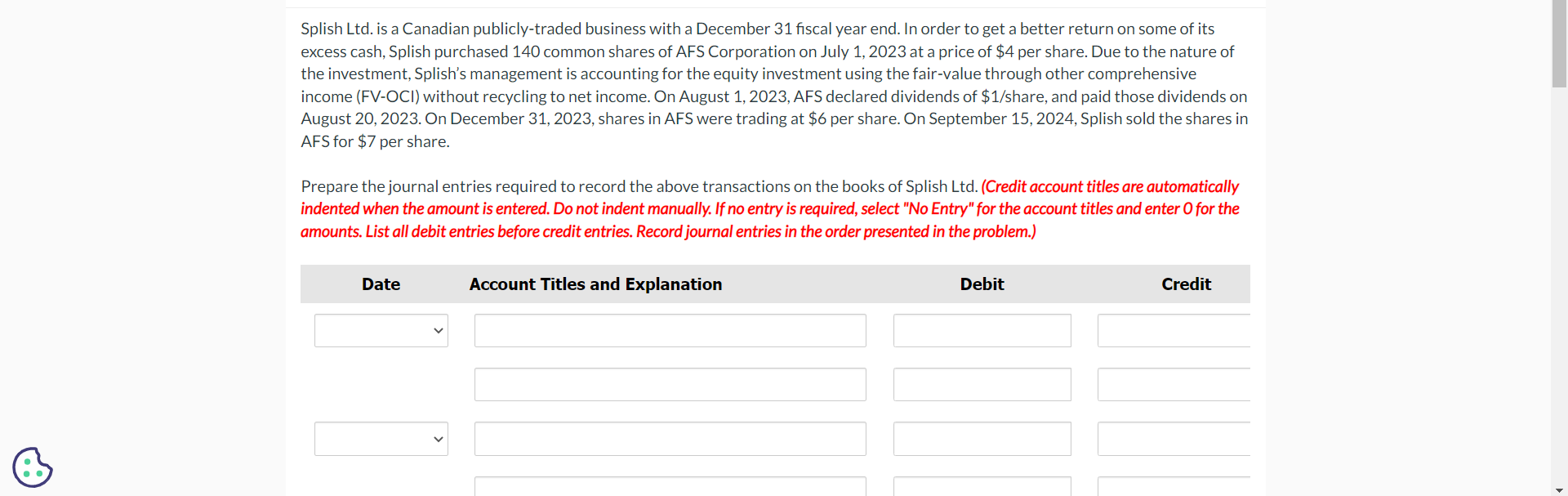 Solved On January 1, 2023, Flint Corporation purchased 20% | Chegg.com
