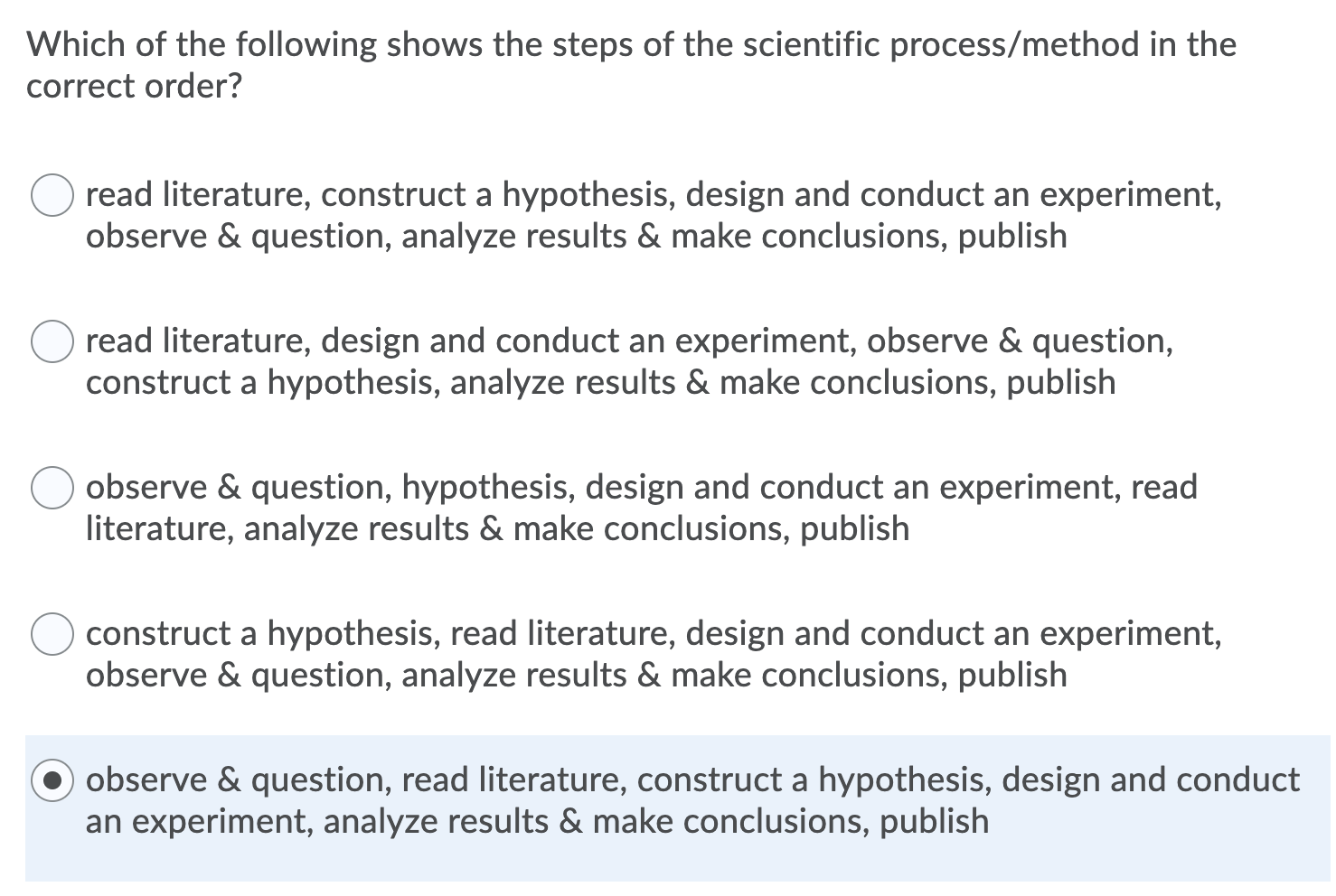 Solved Which of the following shows the steps of the | Chegg.com