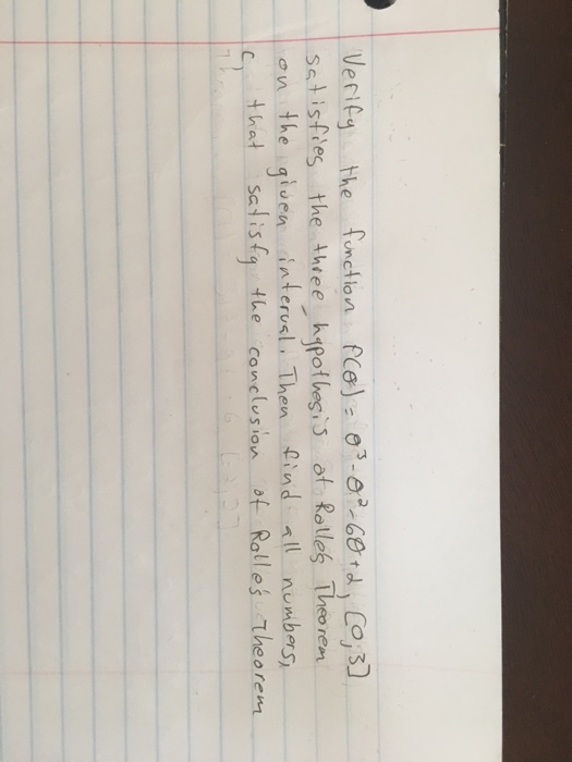Solved Verify the function f(theta) = theta^3 - theta^2 - 6 | Chegg.com