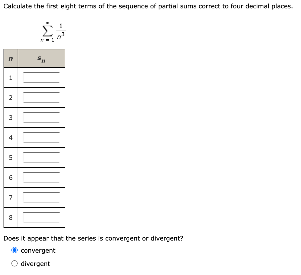 Solved Calculate the first eight terms of the sequence of | Chegg.com