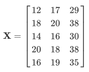 Solved The data matrix X is given below, verify that the | Chegg.com
