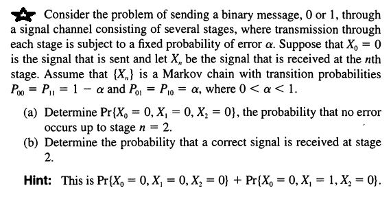 Solved A. Consider the problem of sending a binary message, | Chegg.com