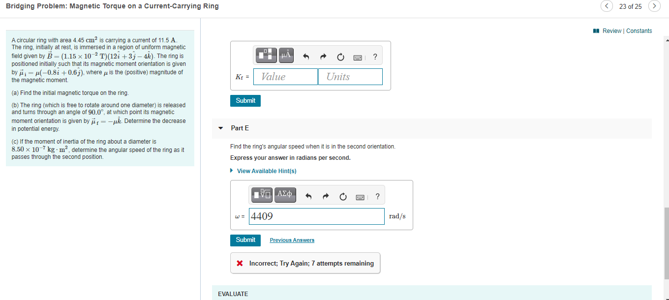 Solved Bridging Problem: Magnetic Torque on a | Chegg.com