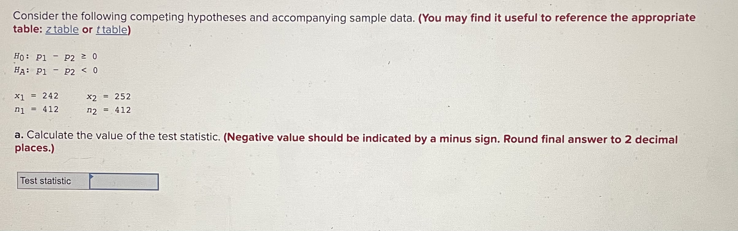 Solved Consider the following competing hypotheses and | Chegg.com