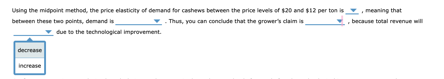 Solved Using the midpoint method, the price elasticity of | Chegg.com
