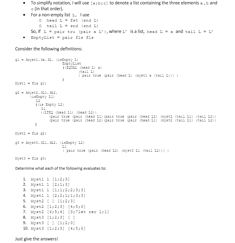 Solved To simplify notation, I will use a;b;c ﻿to denote a | Chegg.com
